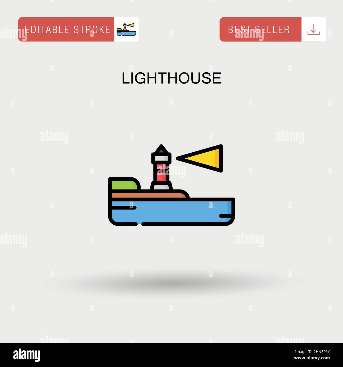 Lighthouse Simple vector icon Stock Vector Image & Art - Alamy