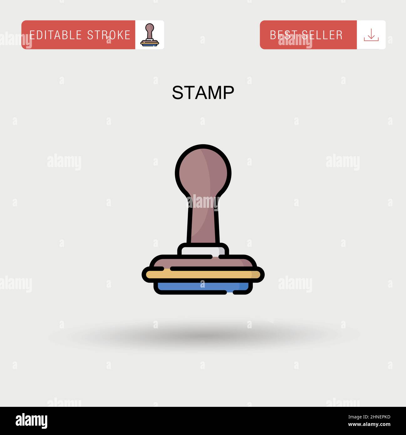 Empty stamp label icon vector hi-res stock photography and images - Alamy