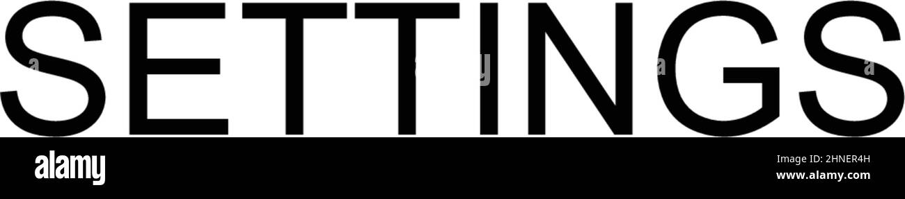 Settings Simple vector icon. Illustration symbol design template for ...