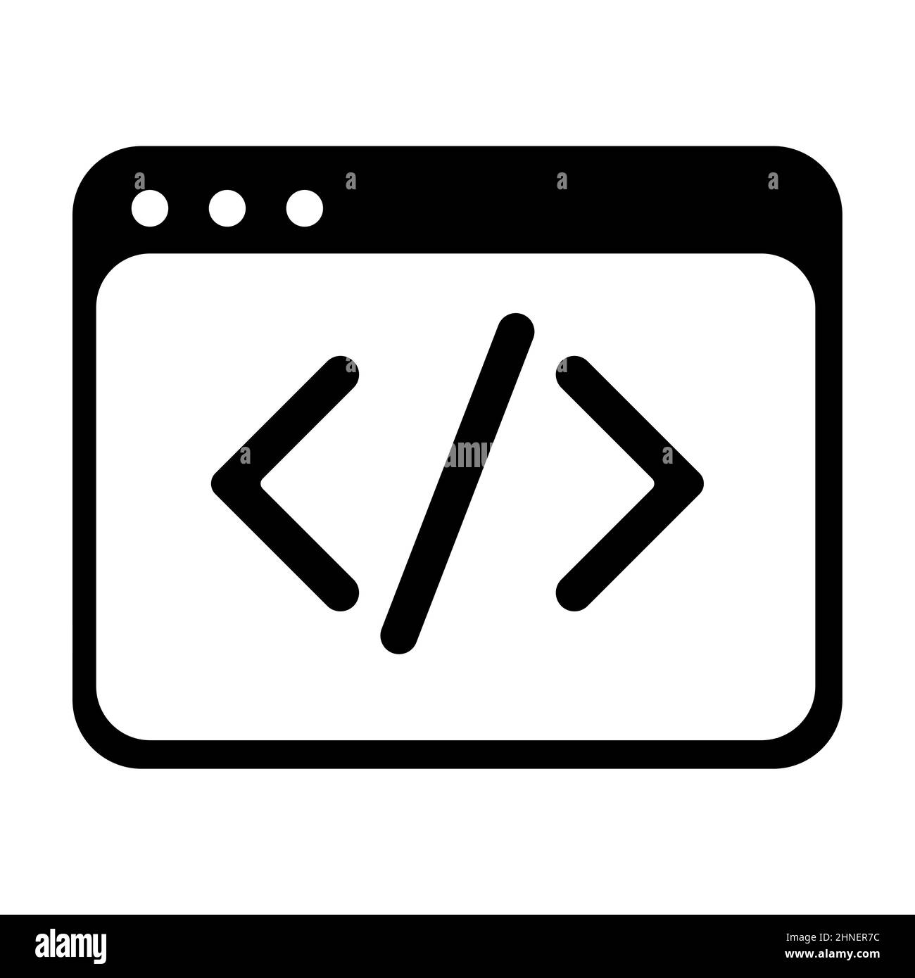 Code vector icon. Trendy flat style. Vector illustration isolated on ...