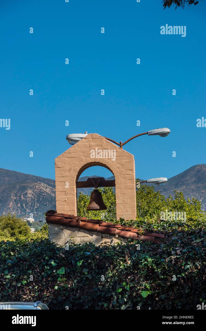 The Belfry at Santa Barbara Historical Museum, located in the parking ...