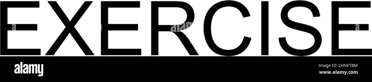 Exercise Simple vector icon. Illustration symbol design template for ...