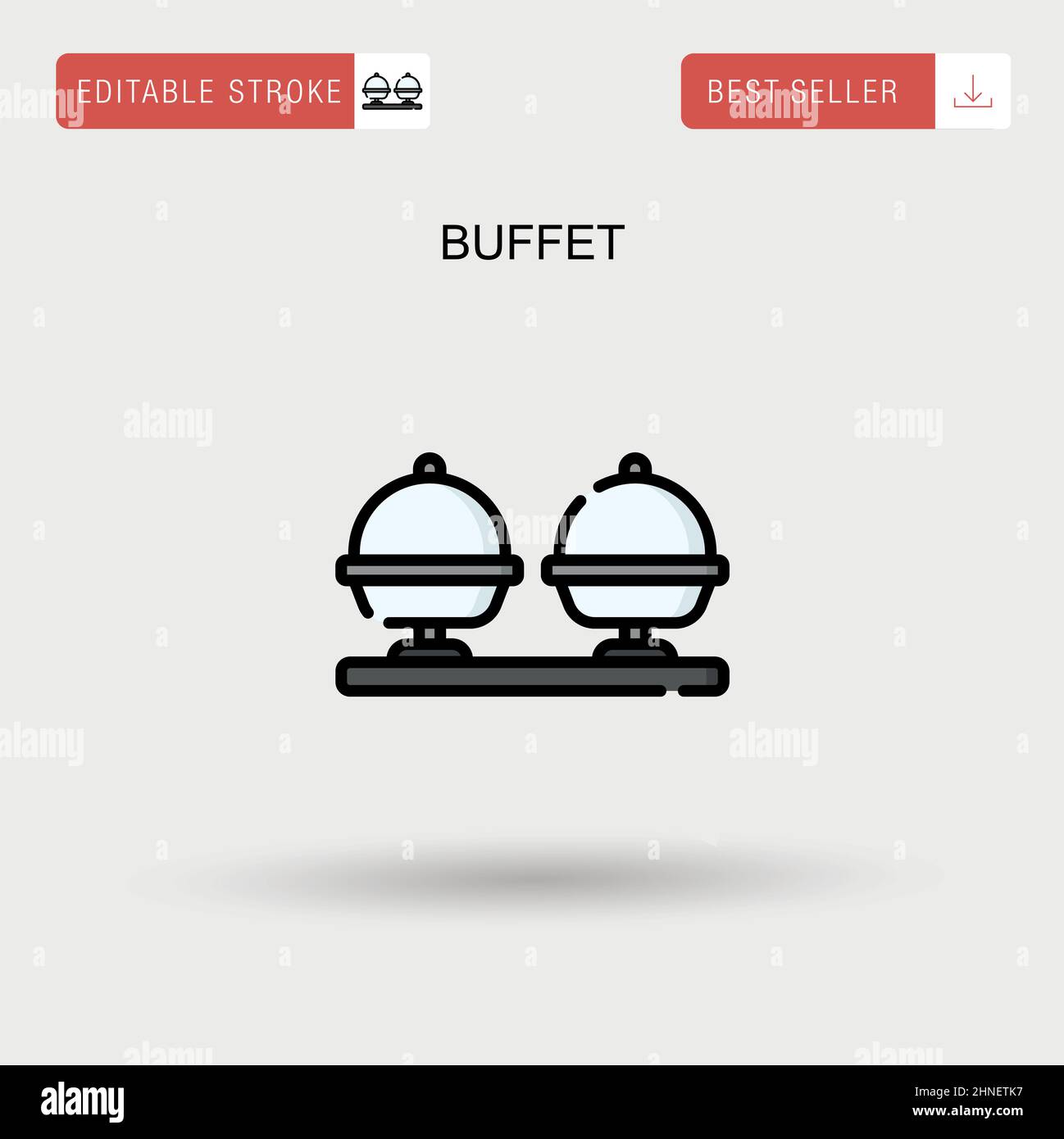 Buffet Simple vector icon Stock Vector Image & Art - Alamy