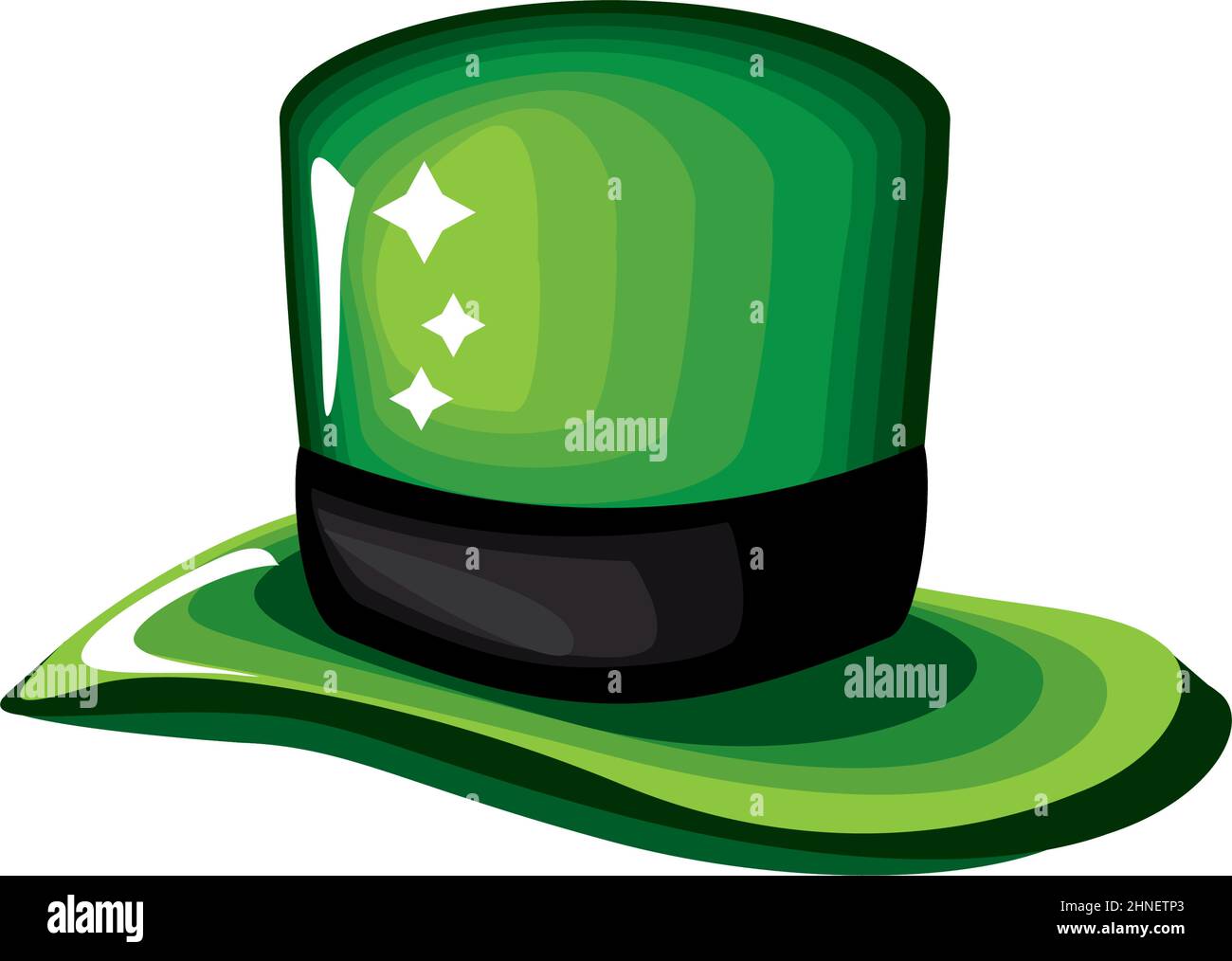 green top hat Stock Vector Image & Art - Alamy