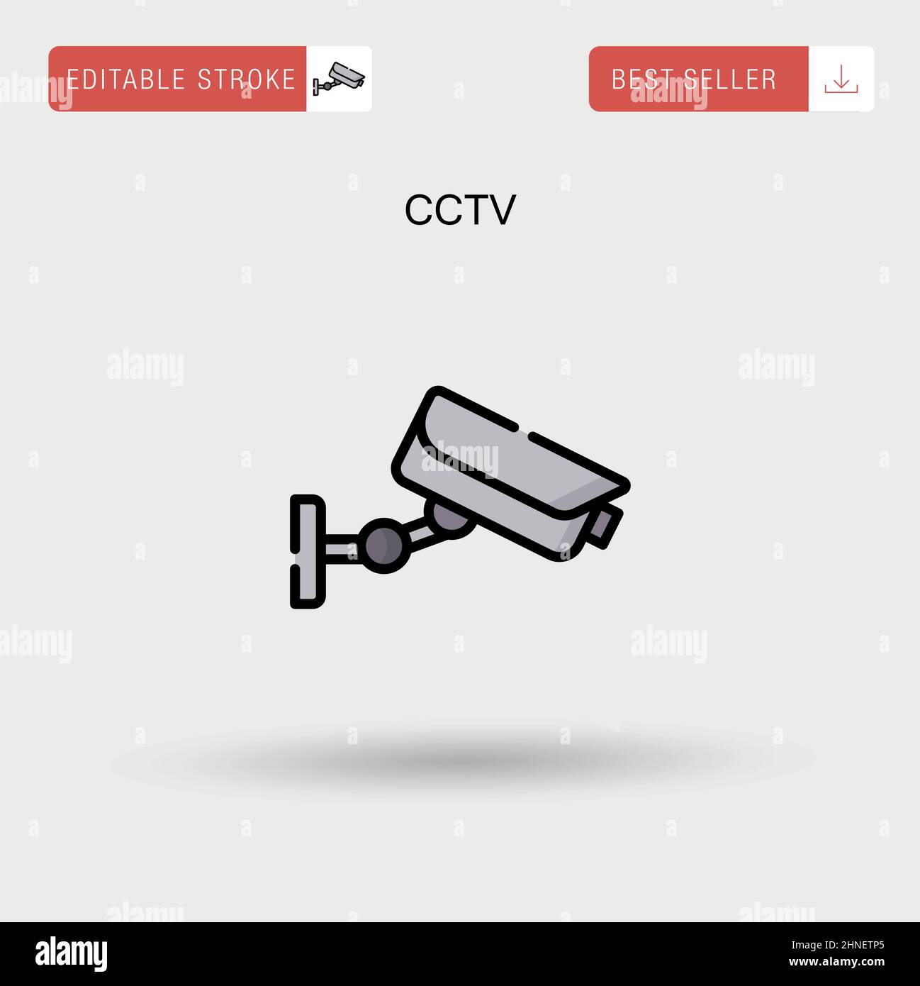 Safety vector cctv camera icon hi-res stock photography and images - Alamy