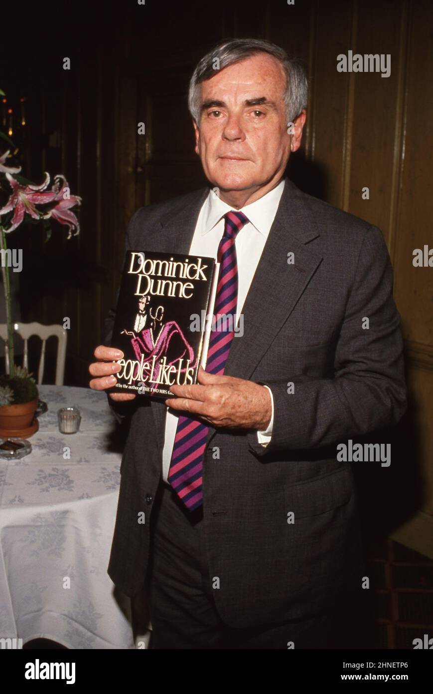 Dominick Dunne 1988 Credit: Ralph Dominguez/MediaPunch Stock Photo - Alamy