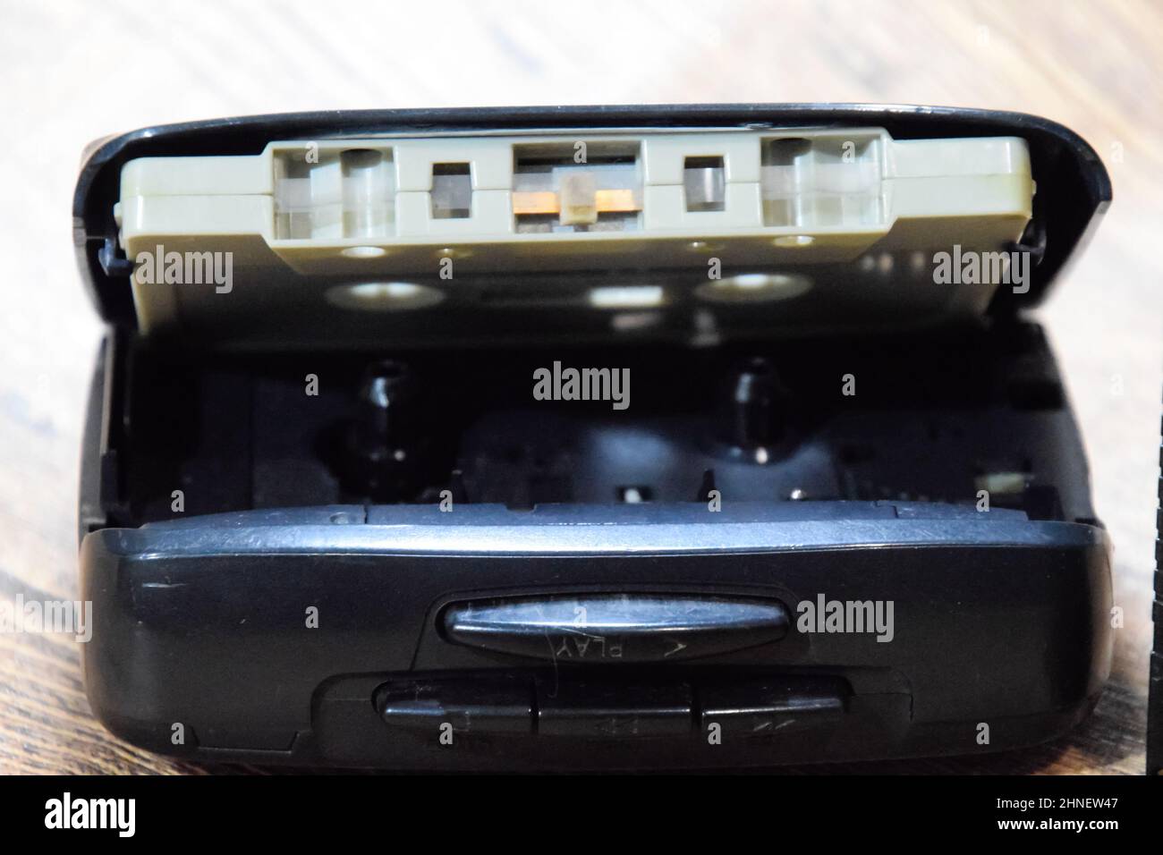 Audio cassette. Retro music medium, compact cassette for tape recorder ...