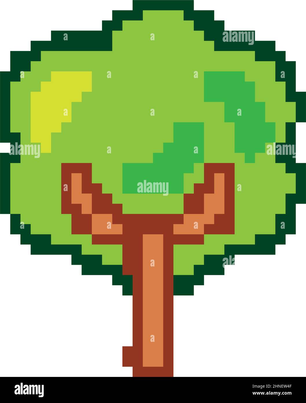 pixelated tree forest Stock Vector Image & Art - Alamy