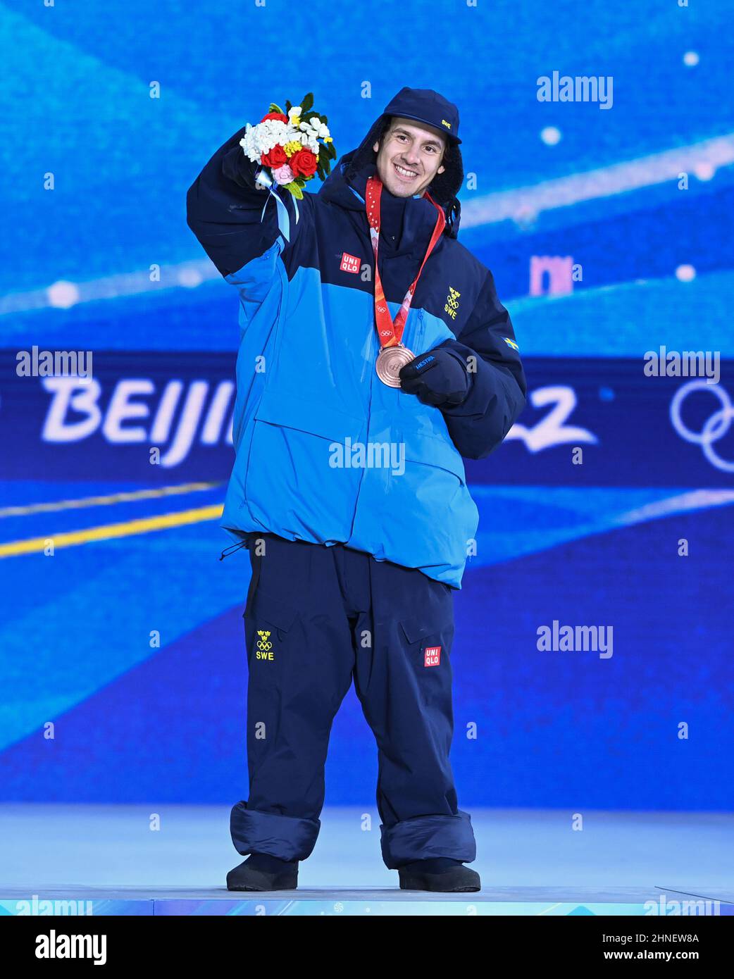 Zhangjiakou, China's Hebei Province. 16th Feb, 2022. Bronze medalist ...