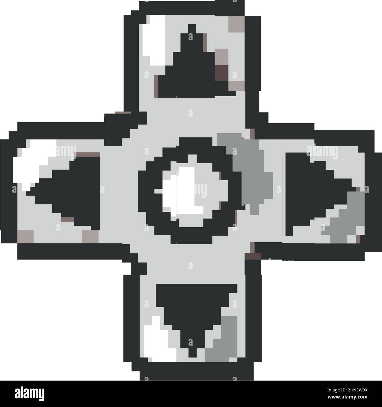 pixelated control video game Stock Vector Image & Art - Alamy