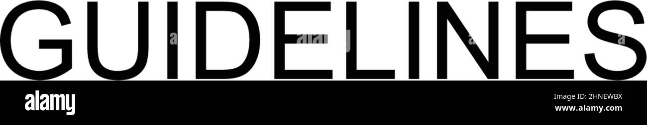 Guide guideline guidelines Black and White Stock Photos & Images - Alamy
