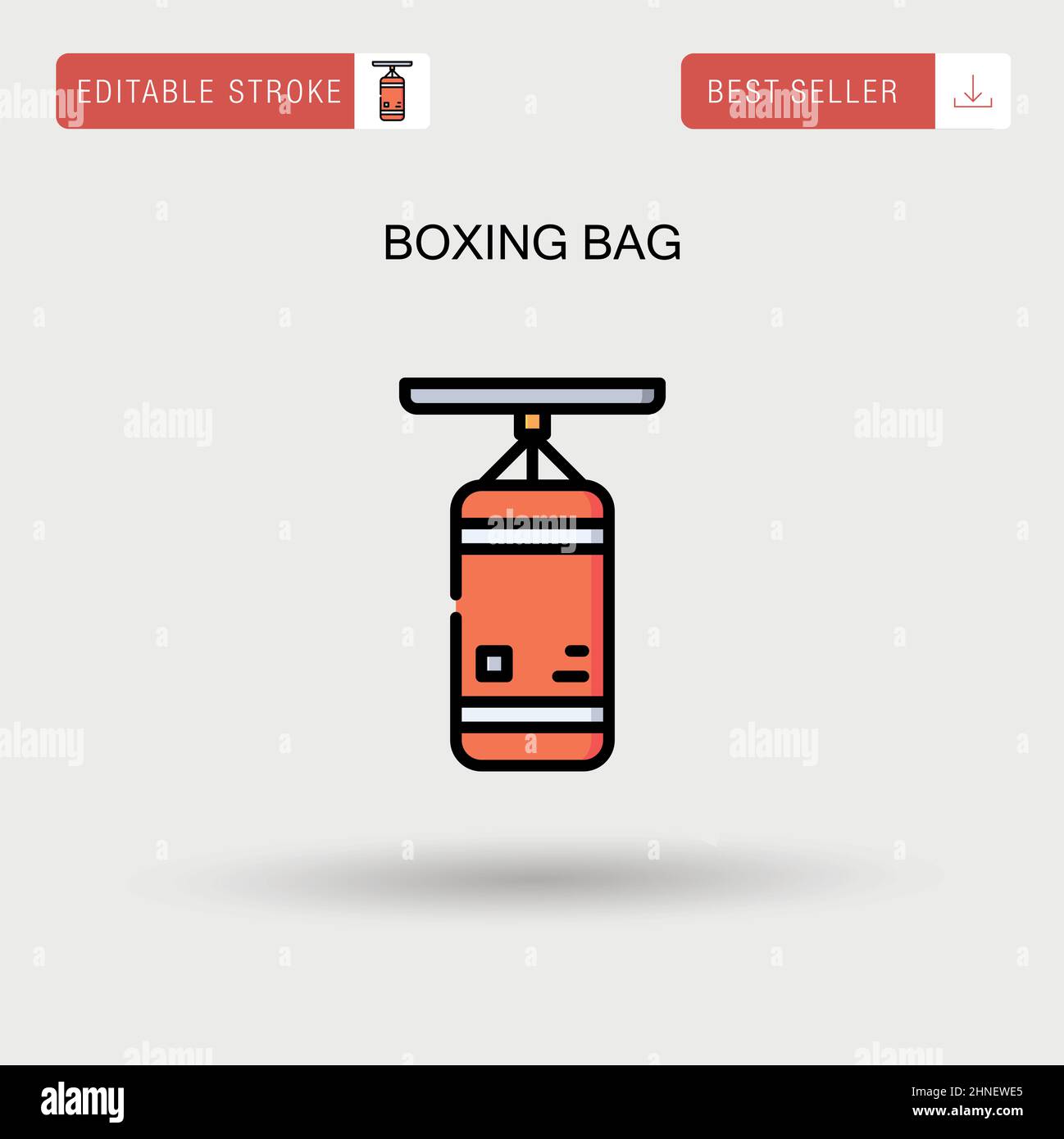 Boxer training boxing gym Stock Vector Images - Alamy