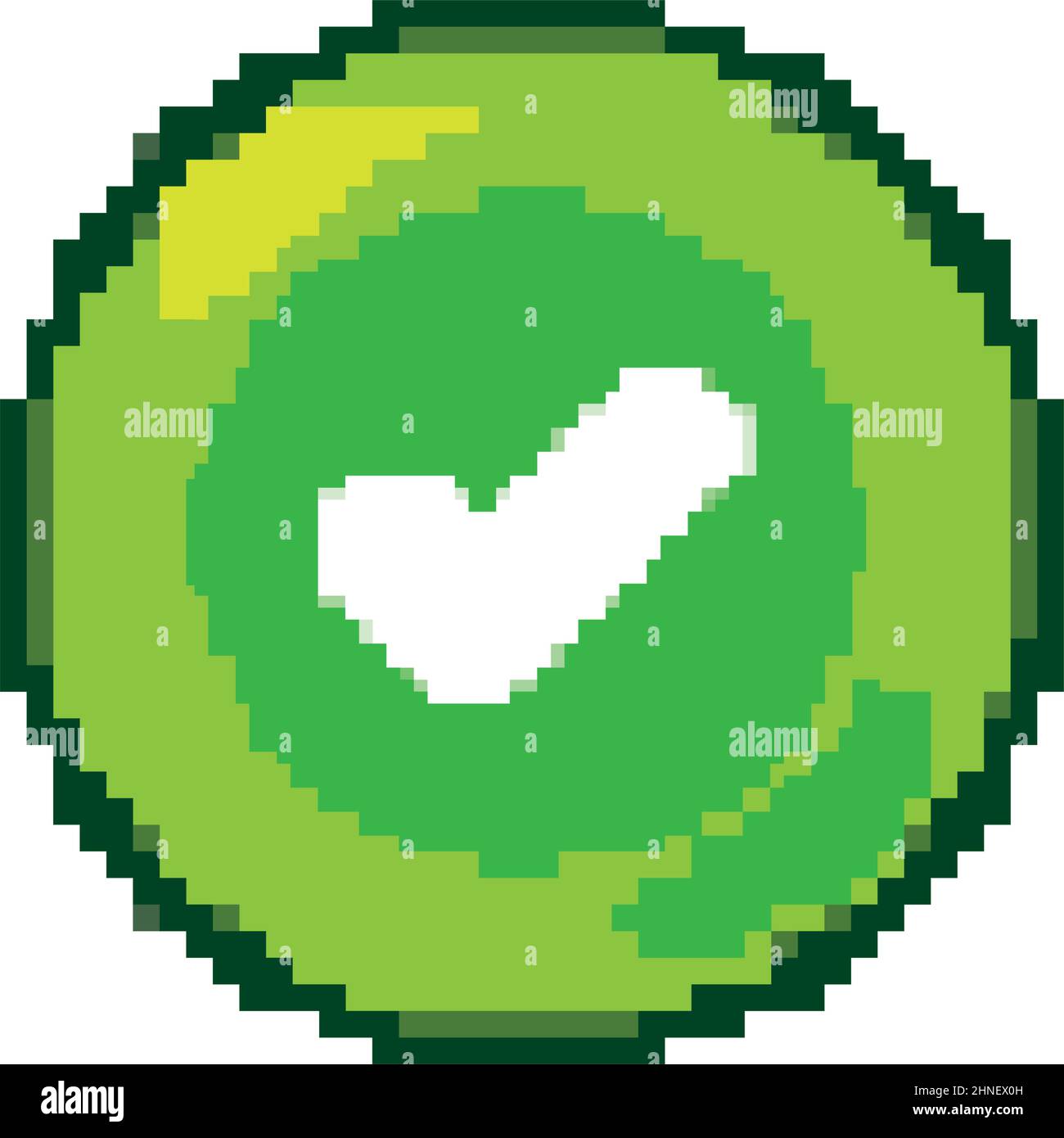 pixelated check mark Stock Vector Image & Art - Alamy