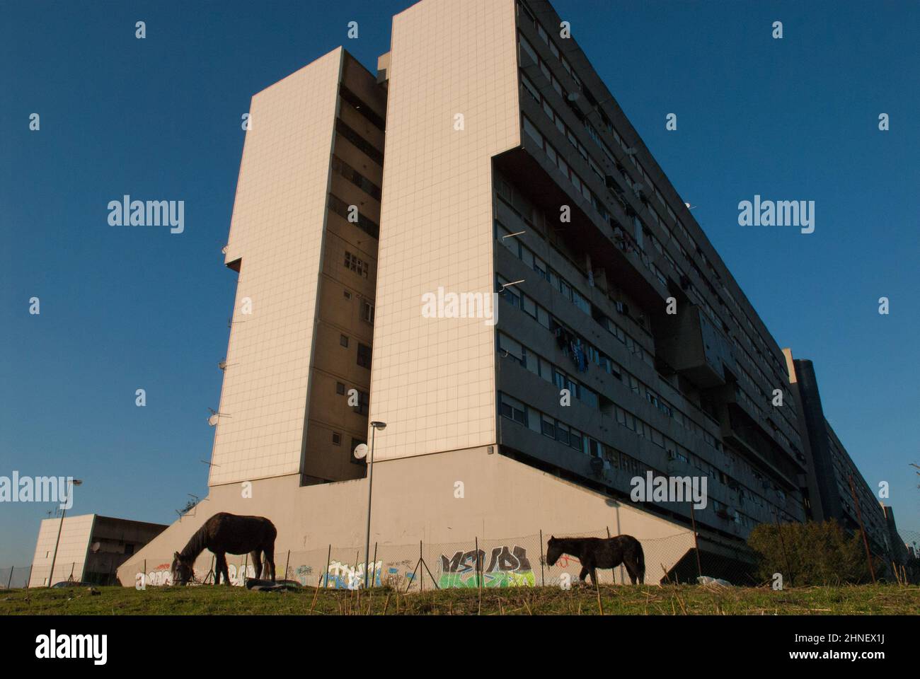 Rome, Italy 17/01/2016: Corviale suburban neighborhood. © Andrea ...