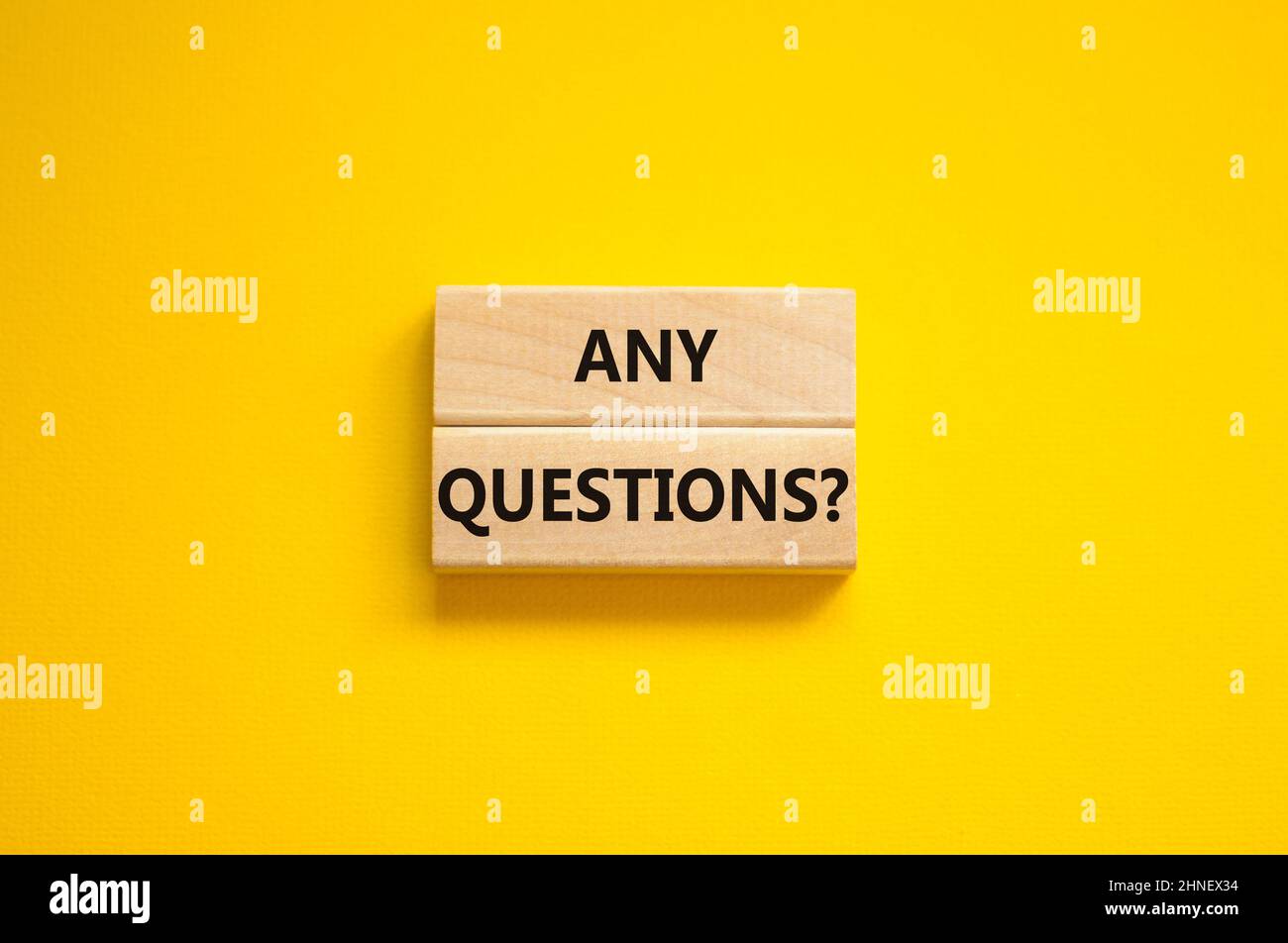 Any questions symbol. Concept words Any questions on wooden blocks on a ...