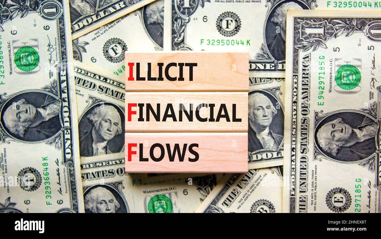 IFF illicit financial flows symbol. Concept words IFF illicit financial ...