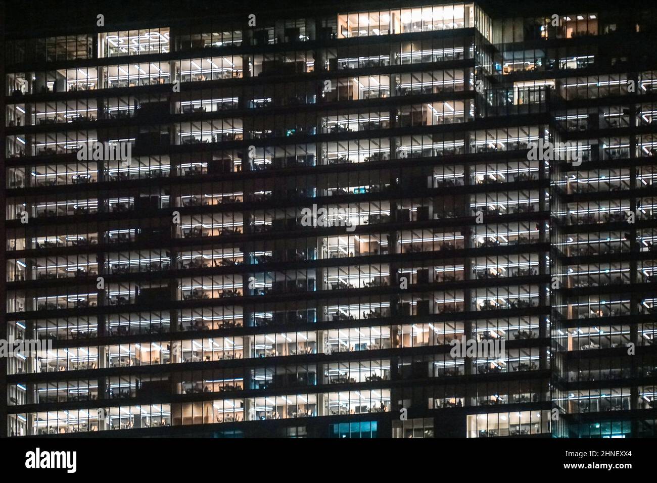 Glass Facade Texture Night