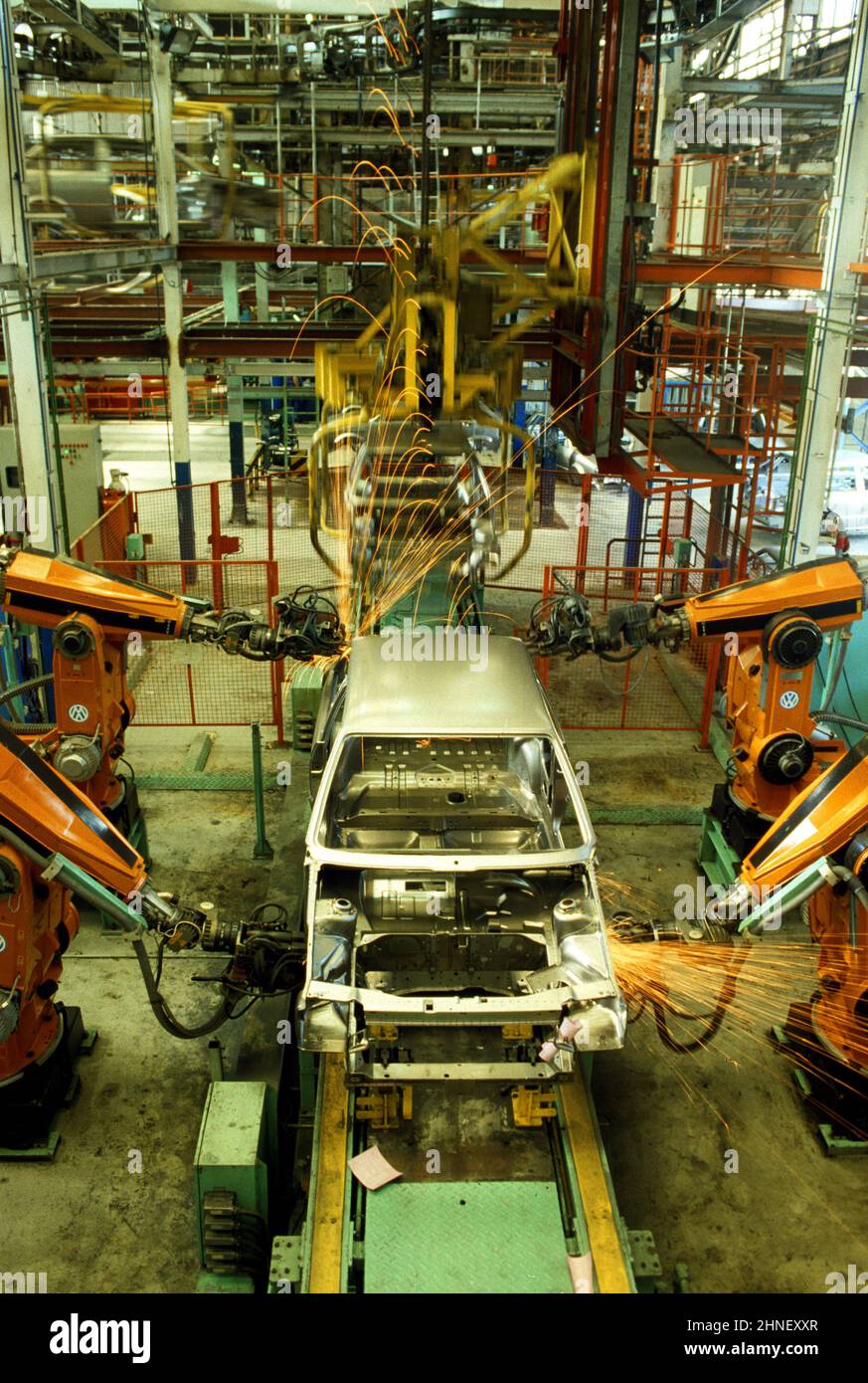 spain barcelonacar industry Volkswagen Stock Photo - Alamy