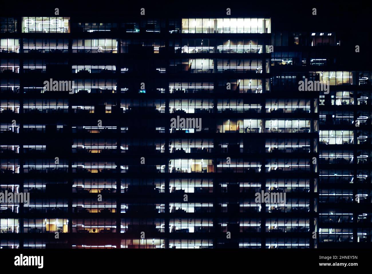 Glass Facade Texture Night