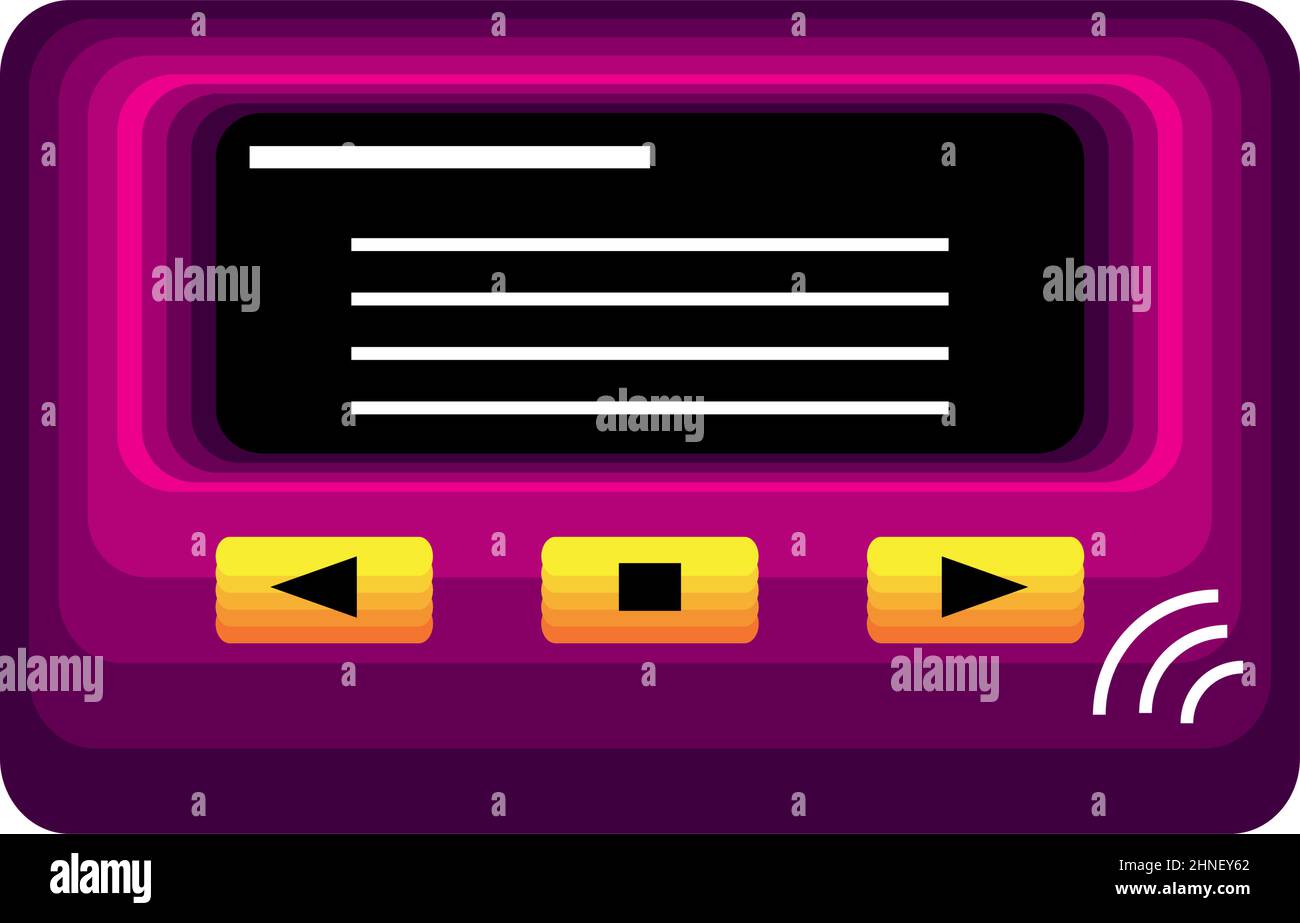 retro beeper icon Stock Vector Image & Art - Alamy