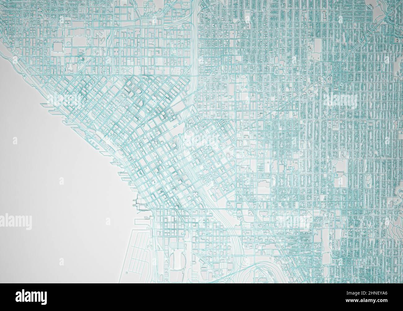 Simplified street map hi-res stock photography and images - Alamy