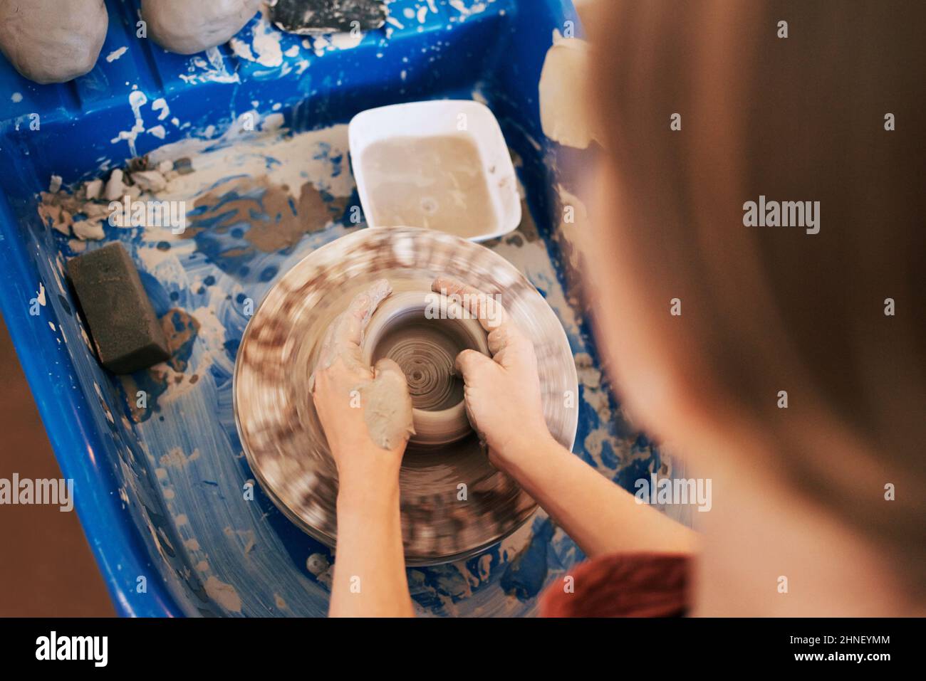 Working her magic Stock Photo - Alamy