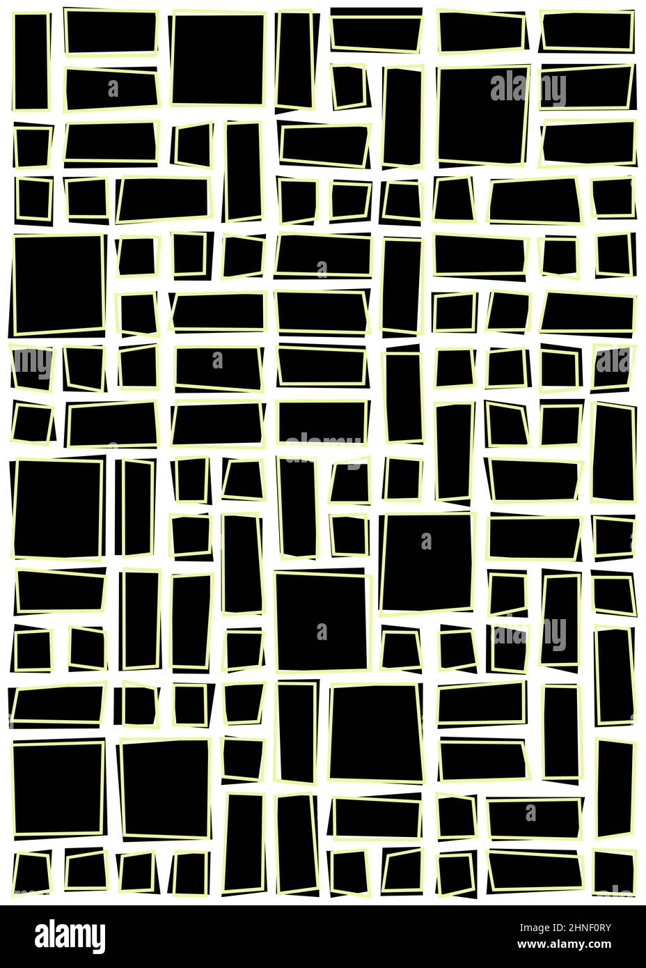 Abstract Offset Quads generative art background art illustration Stock ...