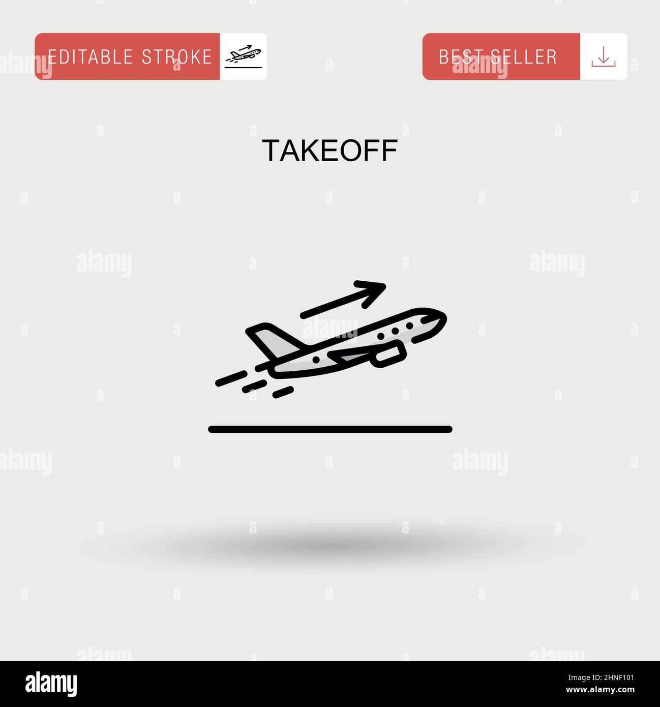 Commercial jet takeoff Stock Vector Images - Alamy