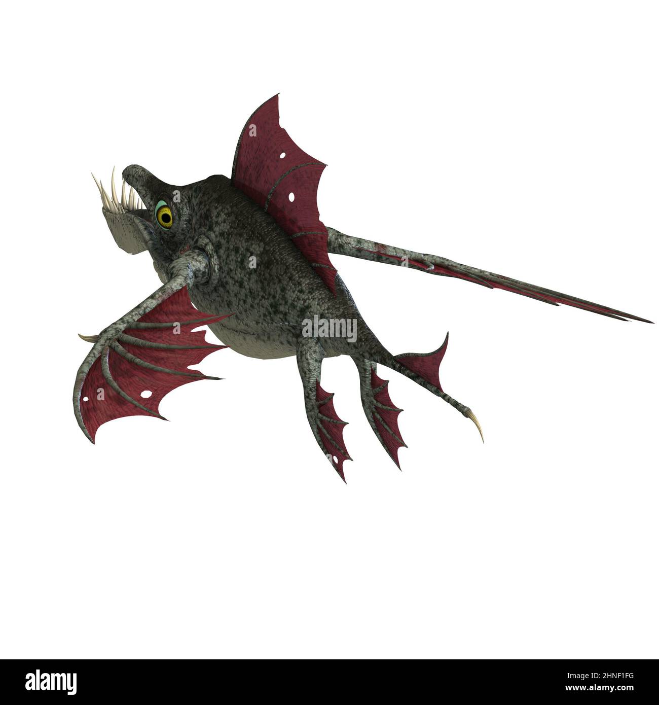 3d-illustration of an isolated fantasy dragon fish Stock Photo - Alamy