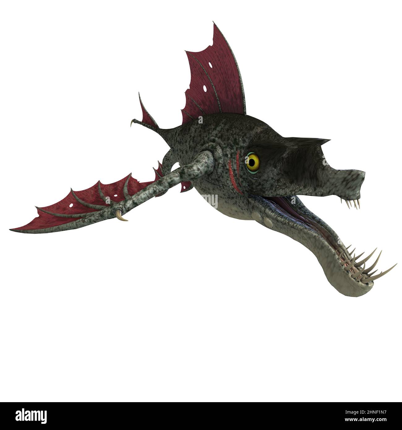 3d-illustration of an isolated fantasy dragon fish Stock Photo - Alamy