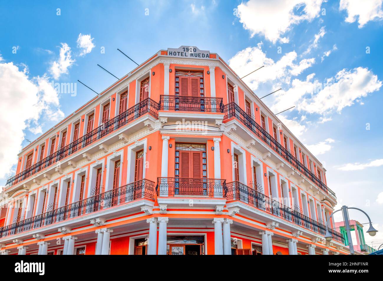 Hotel Rueda, facade architecture building, Ciego de Avila, Cuba, 2020 ...