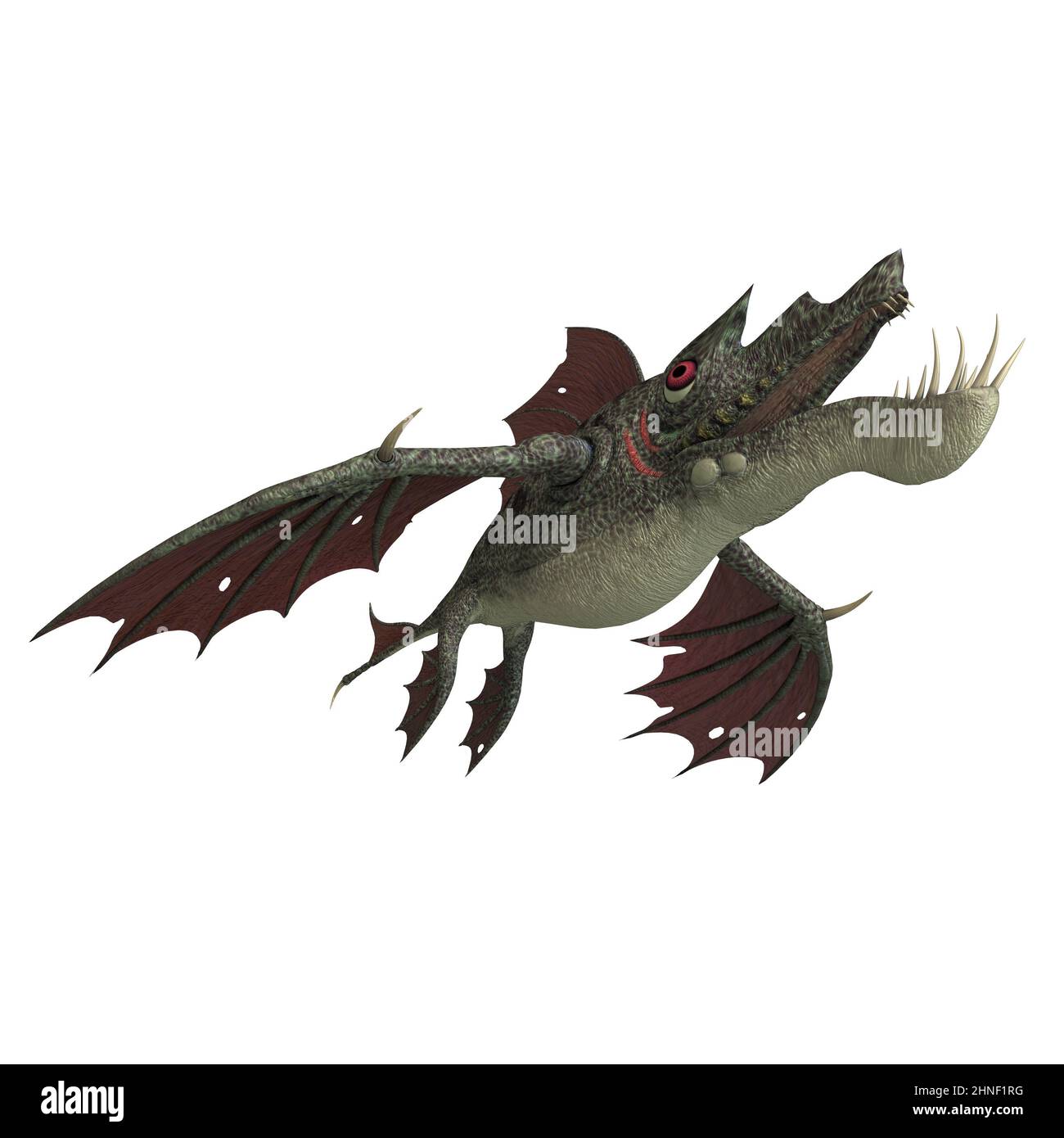 3d-illustration of an isolated fantasy dragon fish Stock Photo - Alamy