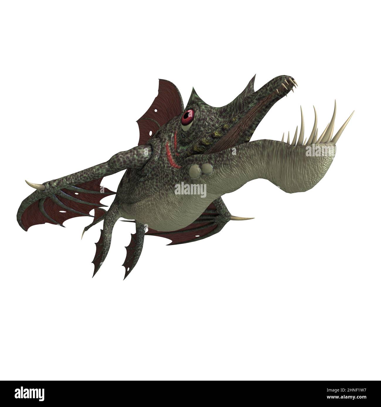 3d-illustration of an isolated fantasy dragon fish Stock Photo - Alamy