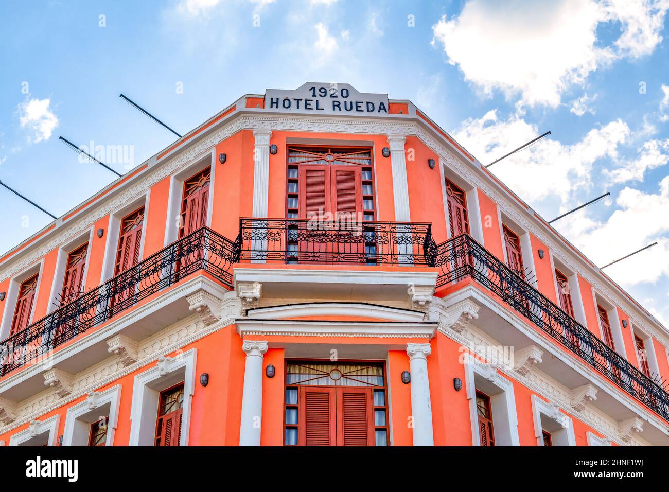 Hotel Rueda, facade architecture building, Ciego de Avila, Cuba, 2020 ...