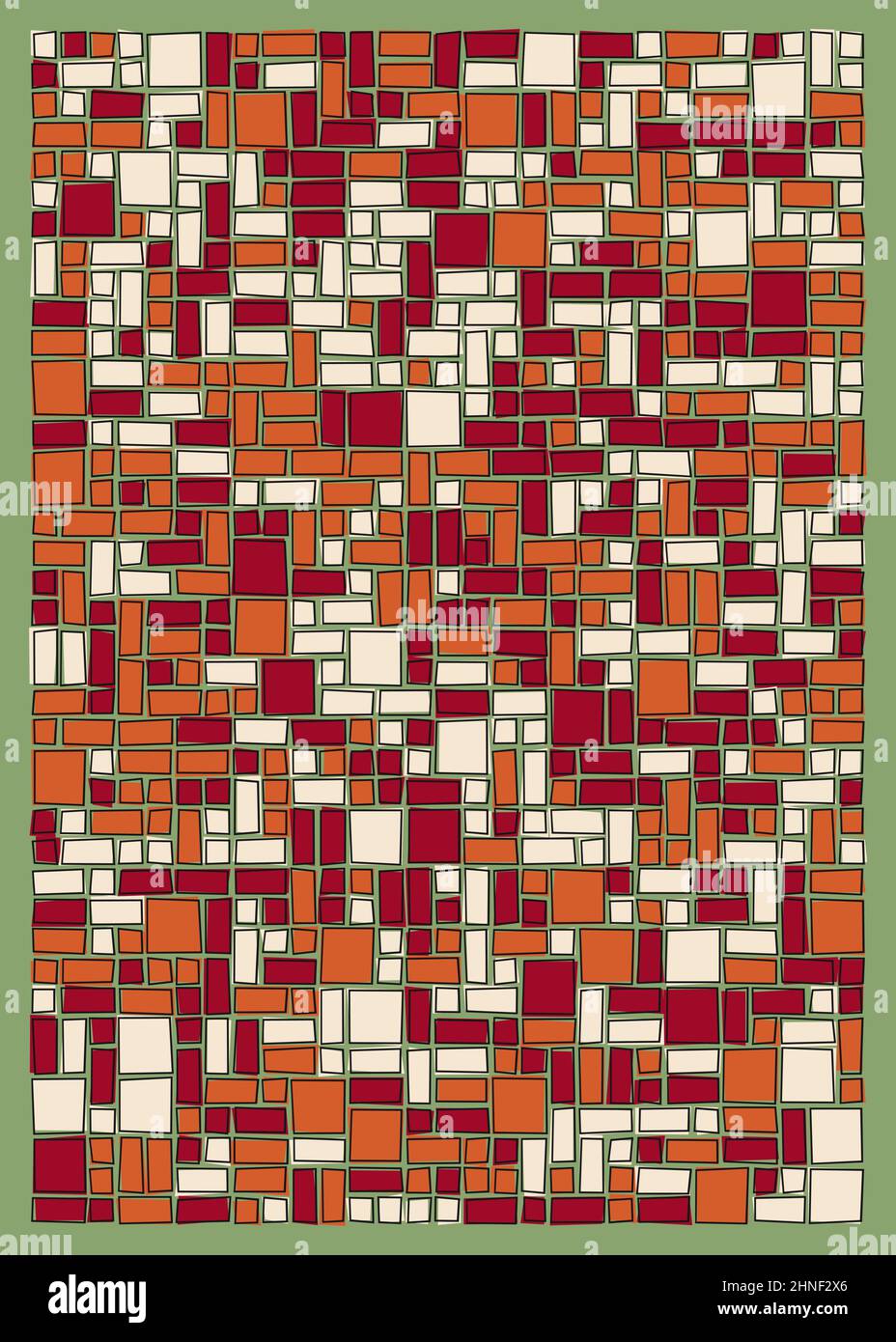 Abstract Offset Quads generative art background art illustration Stock ...