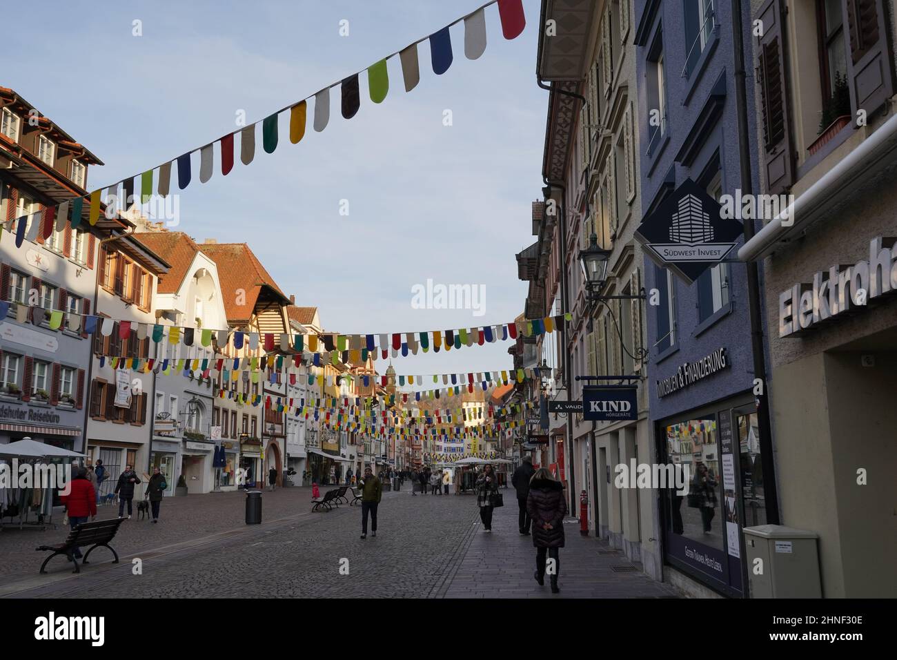 Carnival decoration of Waldshut downtown Stock Photo - Alamy