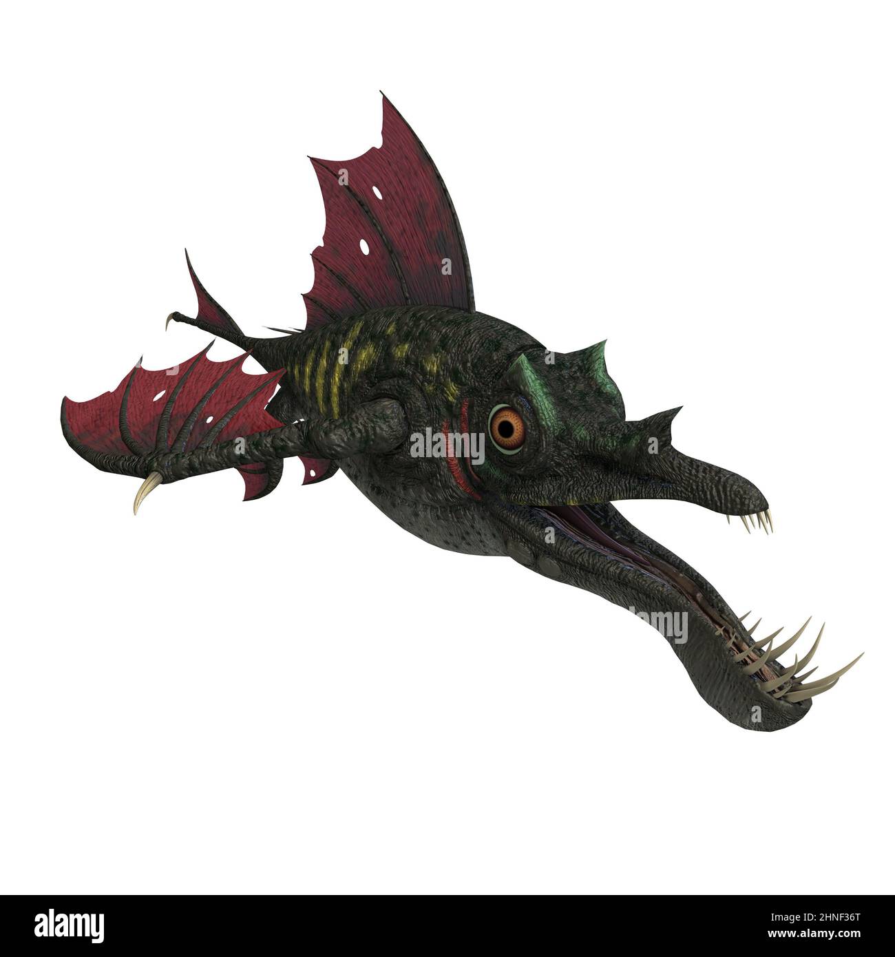 3d-illustration of an isolated fantasy dragon fish Stock Photo - Alamy