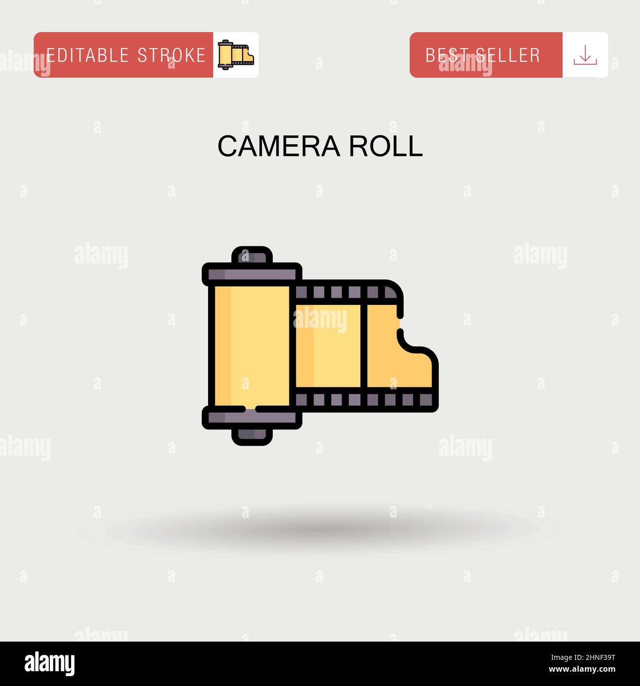 Camera roll Simple vector icon Stock Vector Image & Art - Alamy