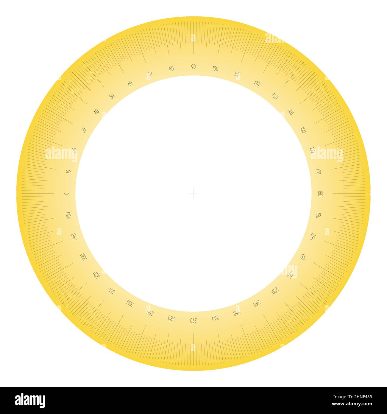 Full 360 degrees protractor measuring instrument Stock Vector Image ...