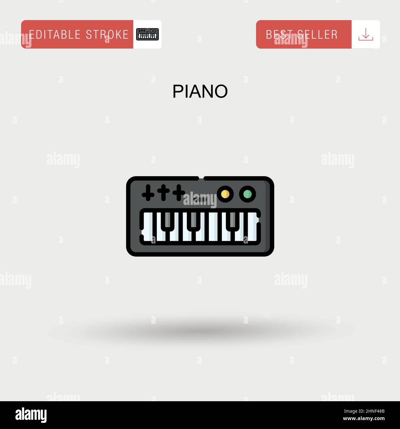 Black grand piano icon hi-res stock photography and images - Alamy