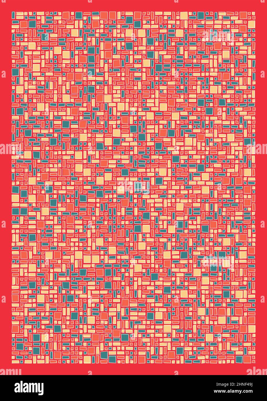 Abstract Offset Quads generative art background art illustration Stock ...