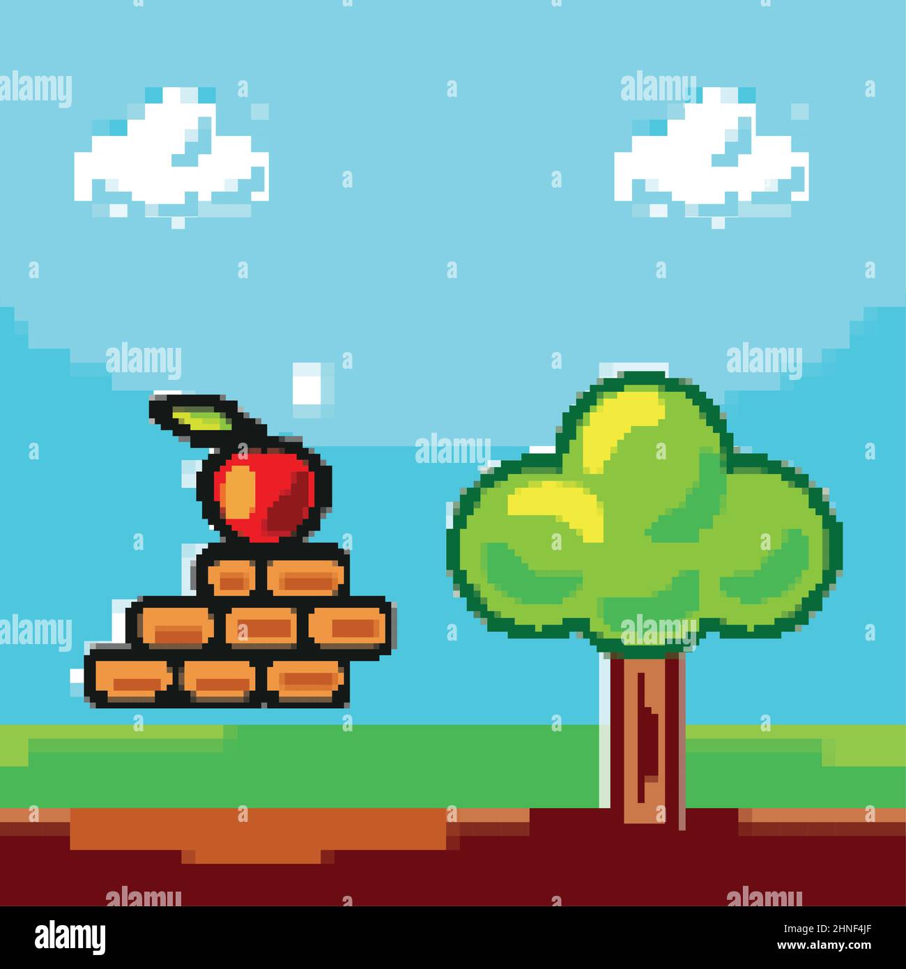 pixelated screen for mobile game Stock Vector Image & Art - Alamy