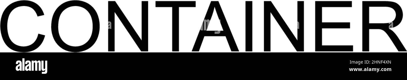 Container Simple vector icon. Illustration symbol design template for ...