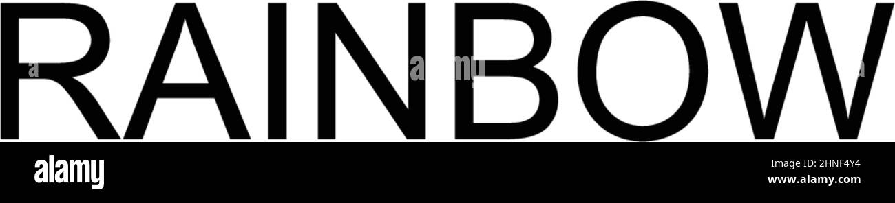 Rainbow Simple vector icon. Illustration symbol design template for web ...