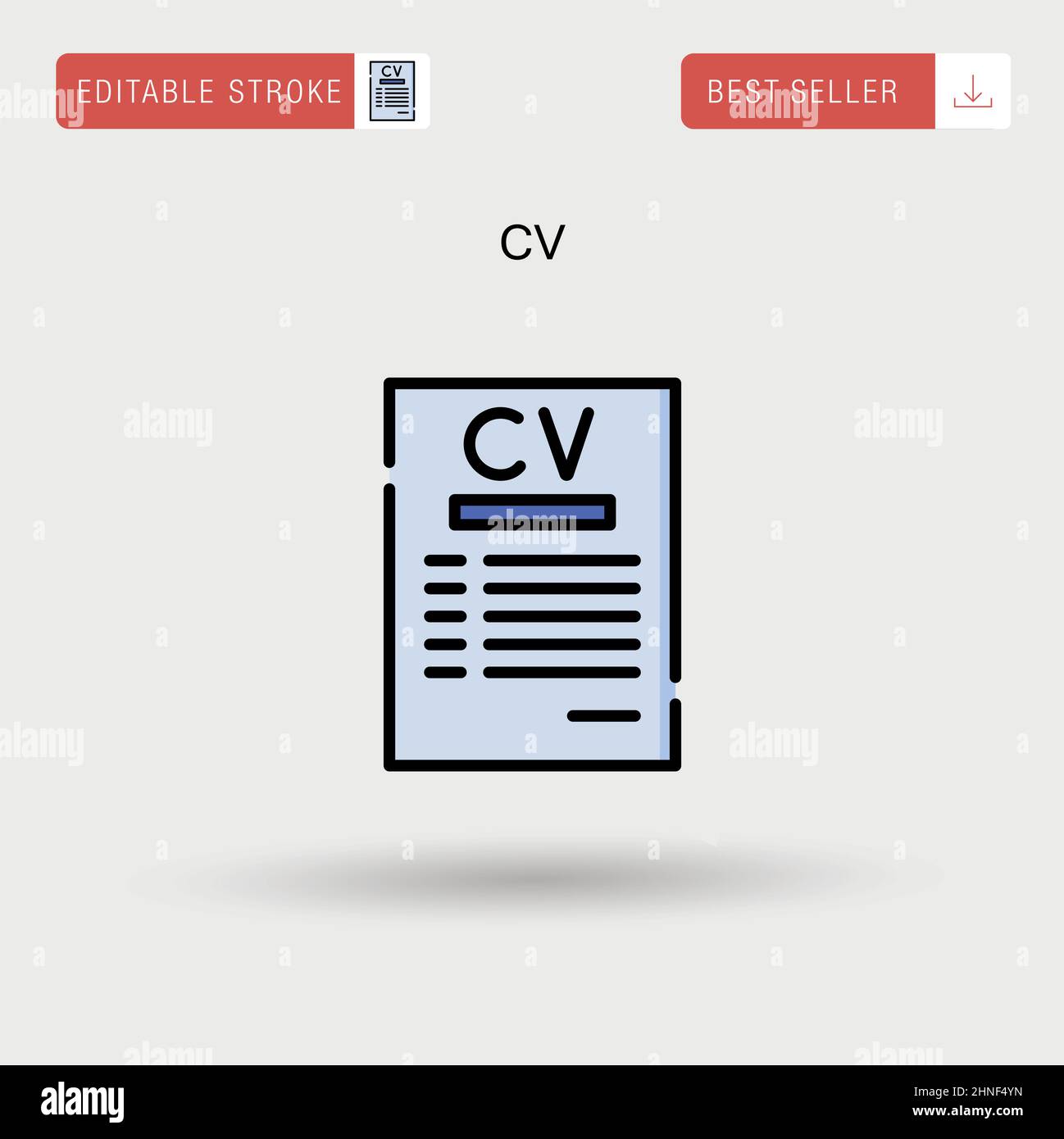 Simple cv template hi-res stock photography and images - Alamy