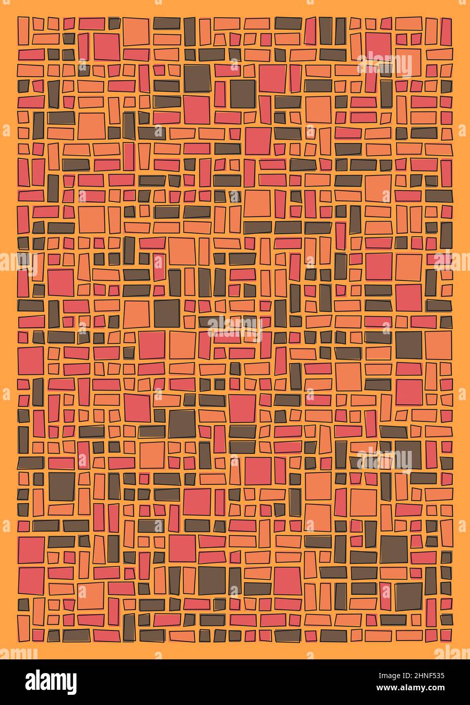 Abstract Offset Quads generative art background art illustration Stock ...