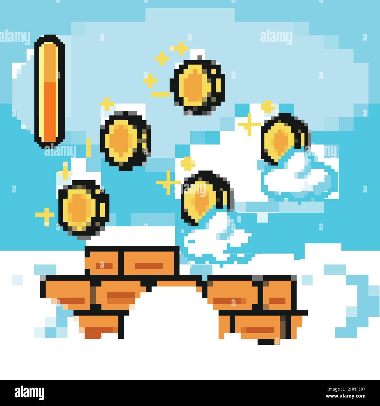 pixel arcade screen for game Stock Vector Image & Art - Alamy
