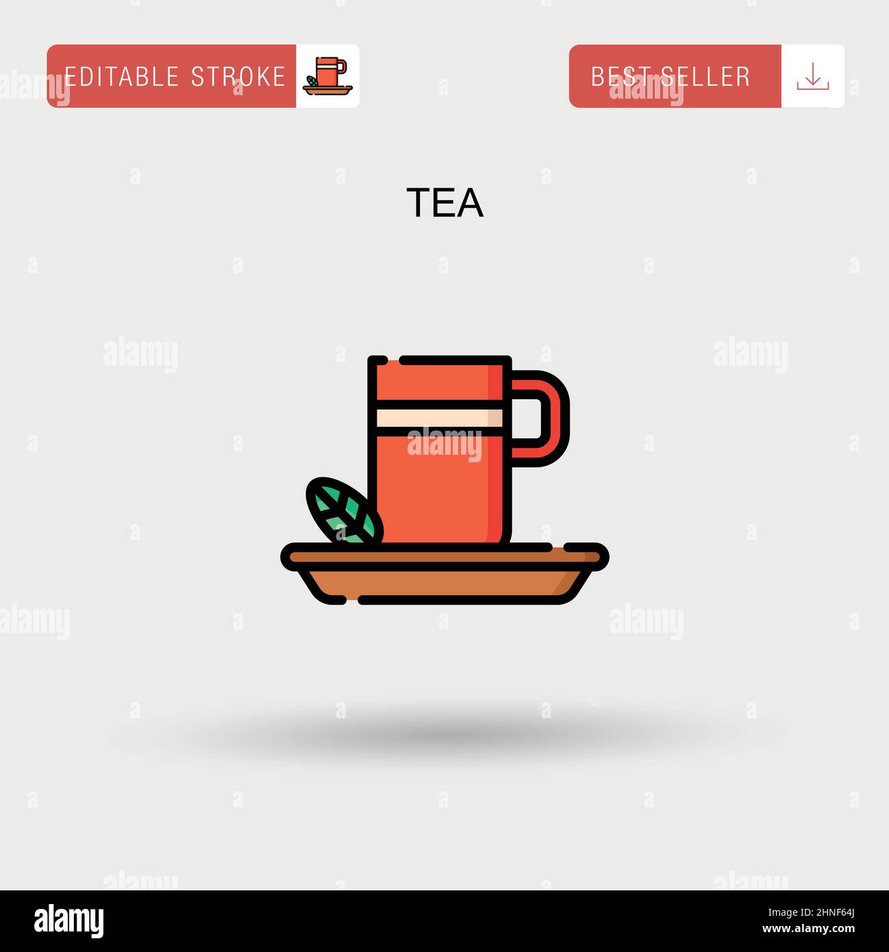 Tea Simple vector icon Stock Vector Image & Art - Alamy