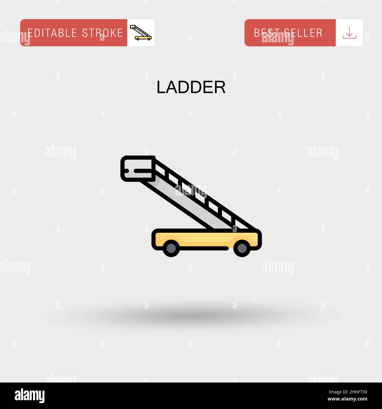 Aluminium step ladder Stock Vector Images - Alamy