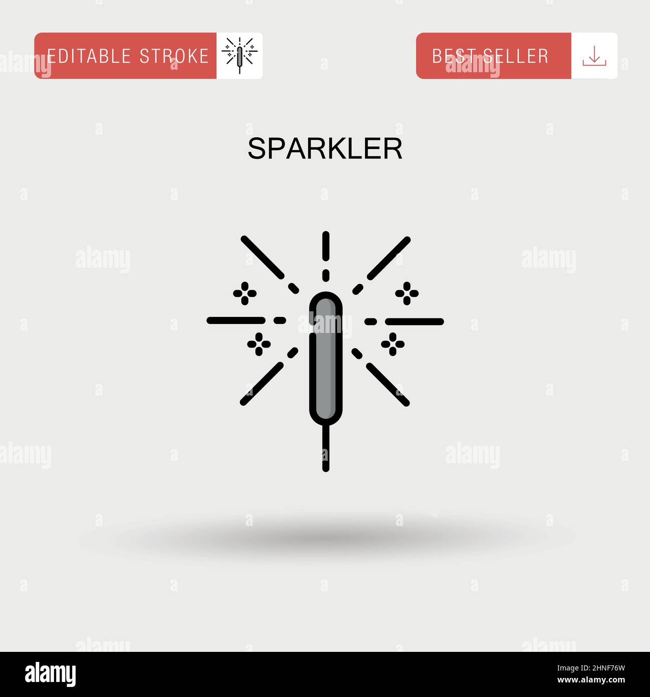 Sparkling sparkler Stock Vector Images - Alamy